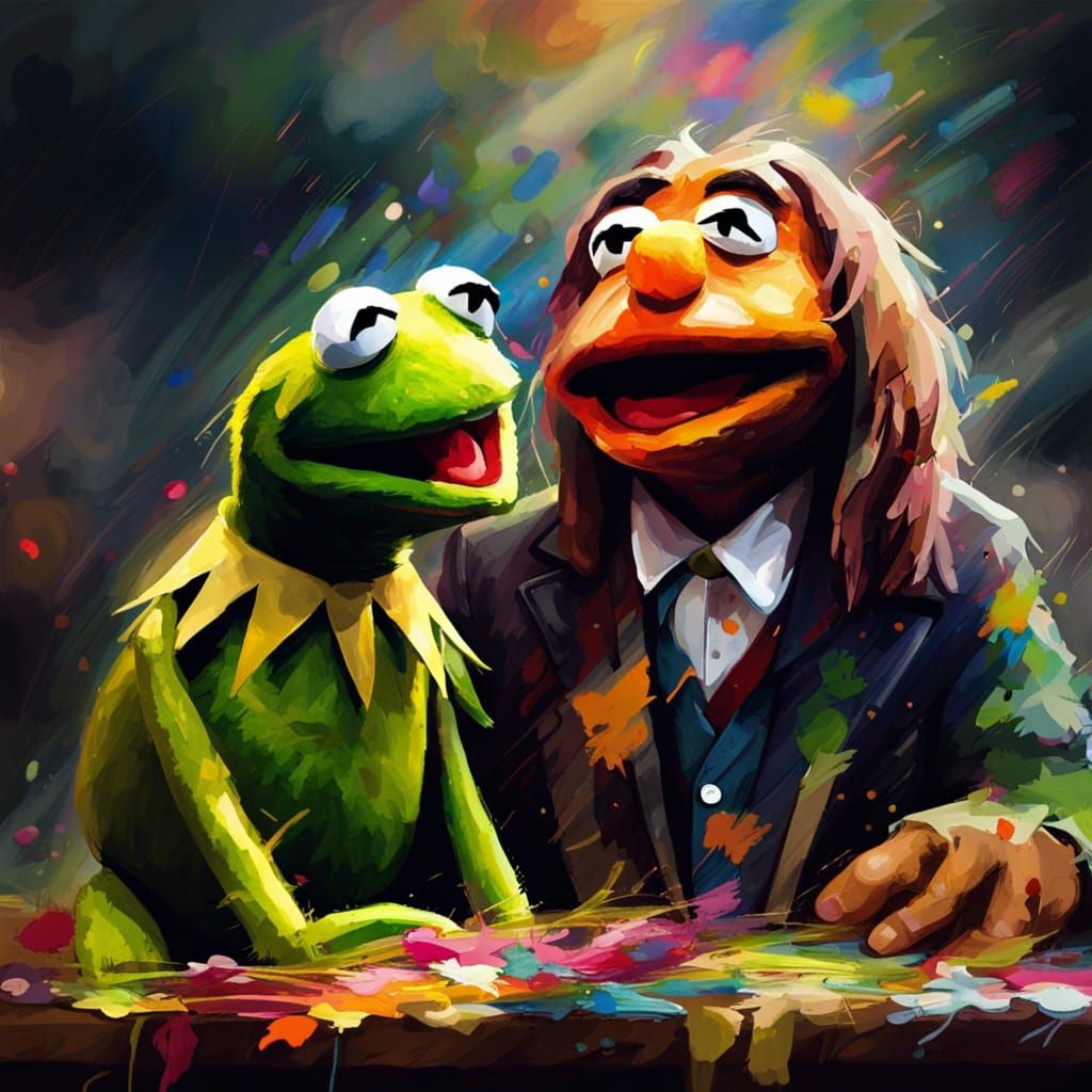Kermit the Frog (The Muppets) - AI Generated Artwork - NightCafe Creator