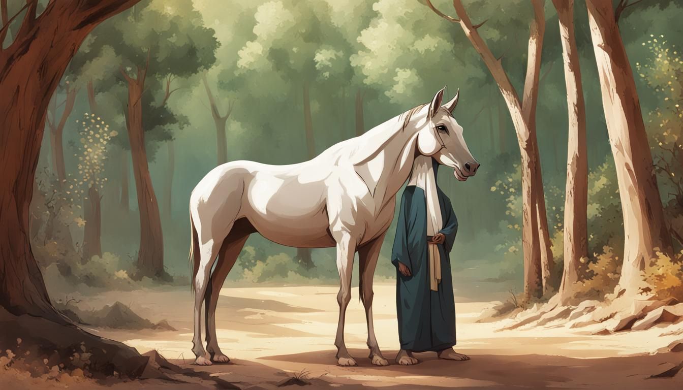 Arabian Slugi stands in a sunny forest - AI Generated Artwork ...