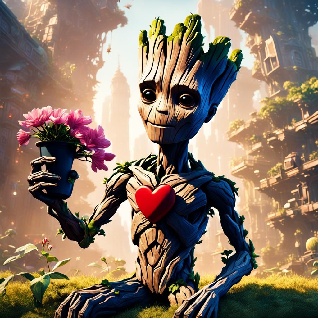 Groot - AI Generated Artwork - NightCafe Creator