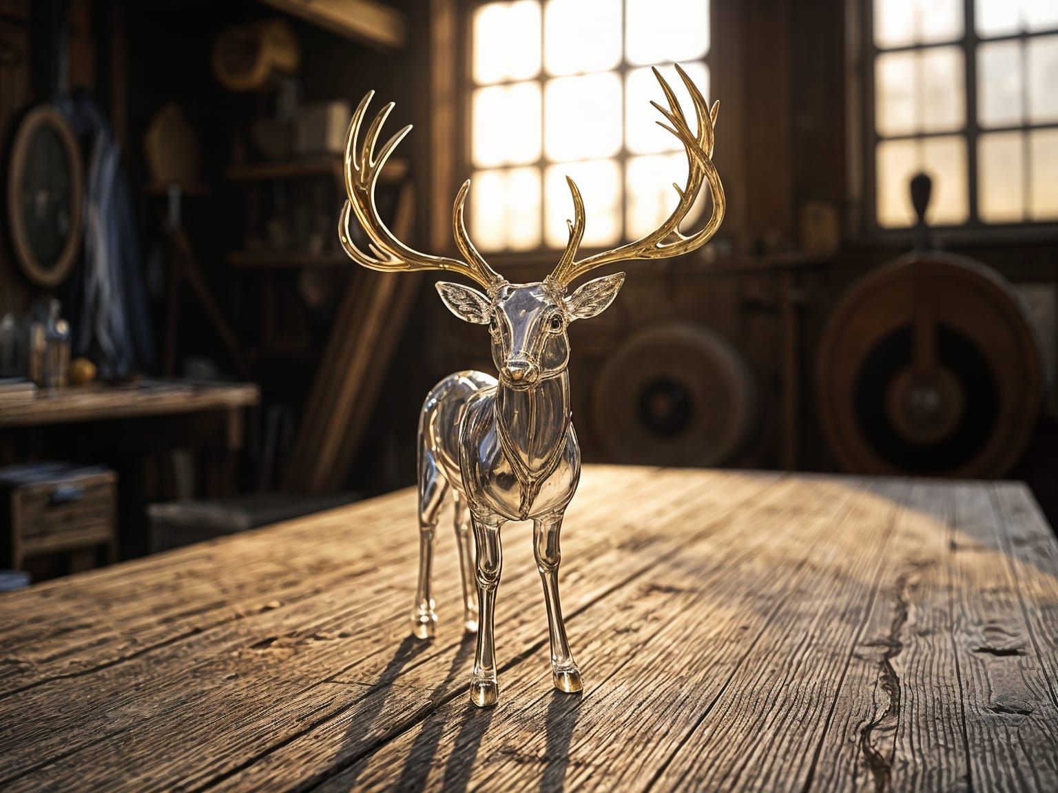 Glass stag - Glass stag
