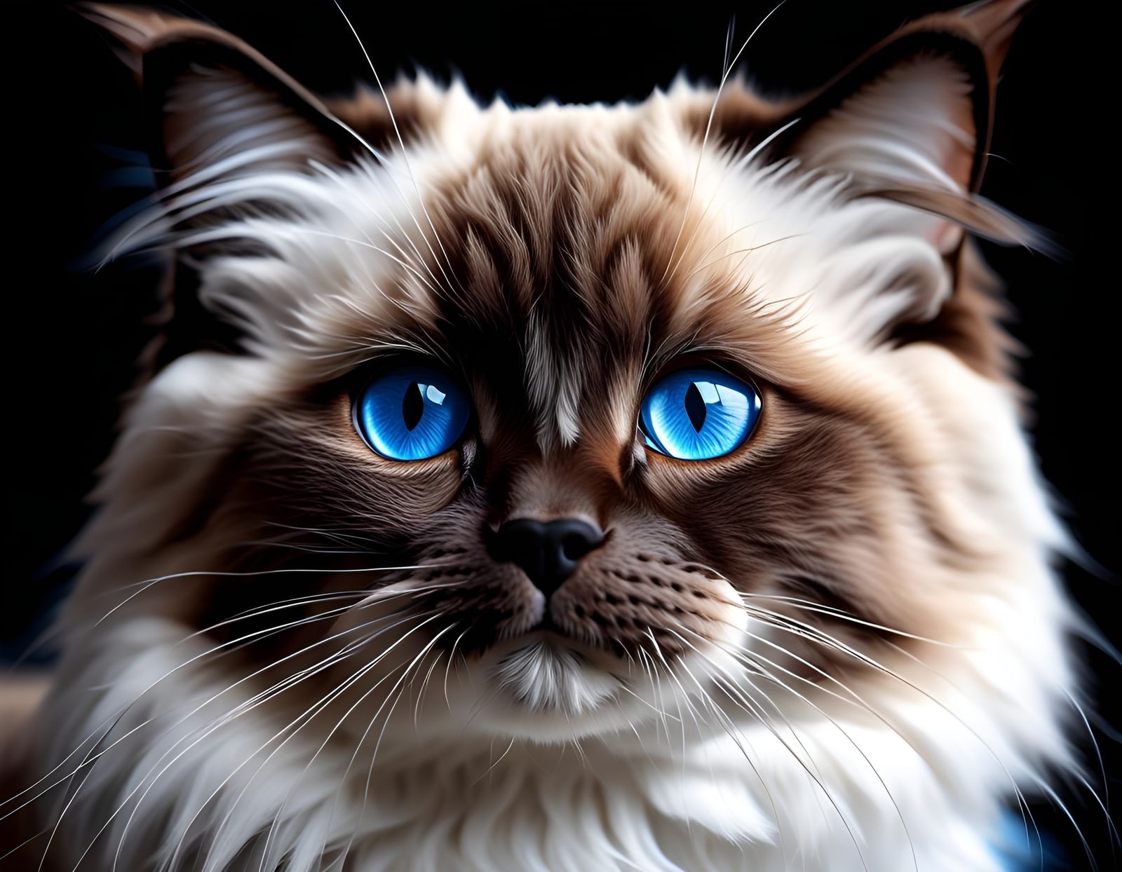 My beloved Ragdoll kitty, Buckaroo Banzai aka Buckie! - AI Generated ...