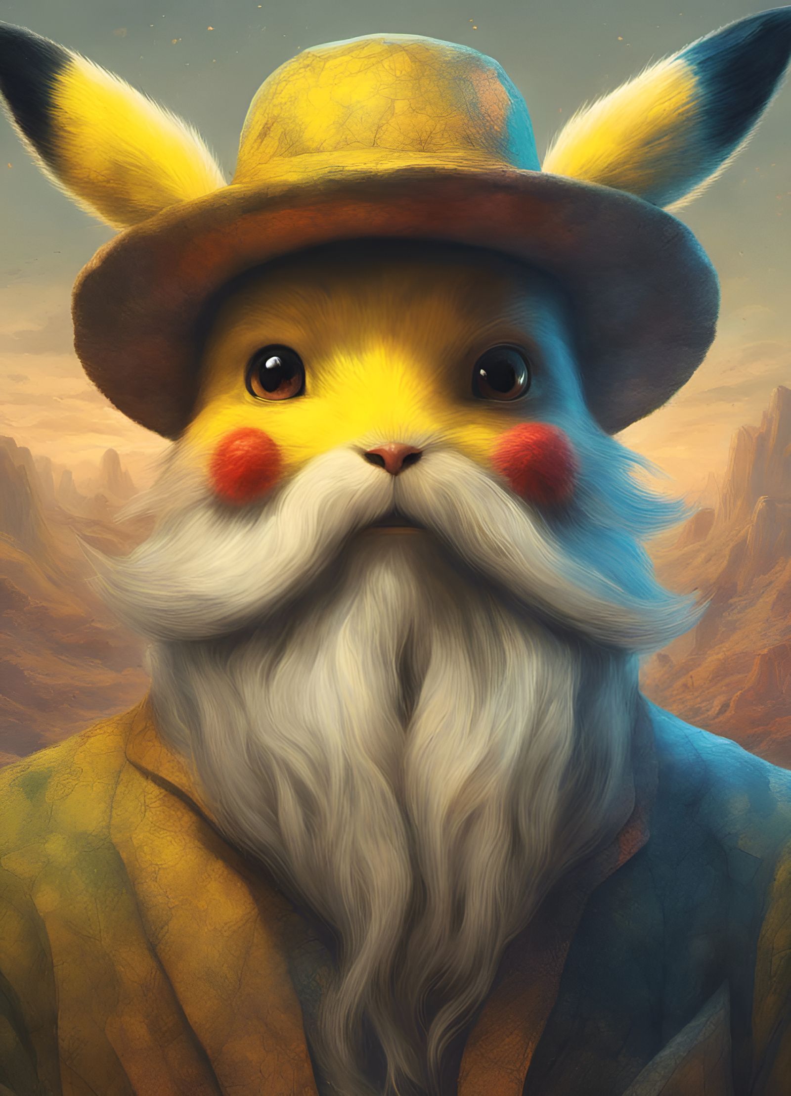 Pika The Wise - AI Generated Artwork - NightCafe Creator