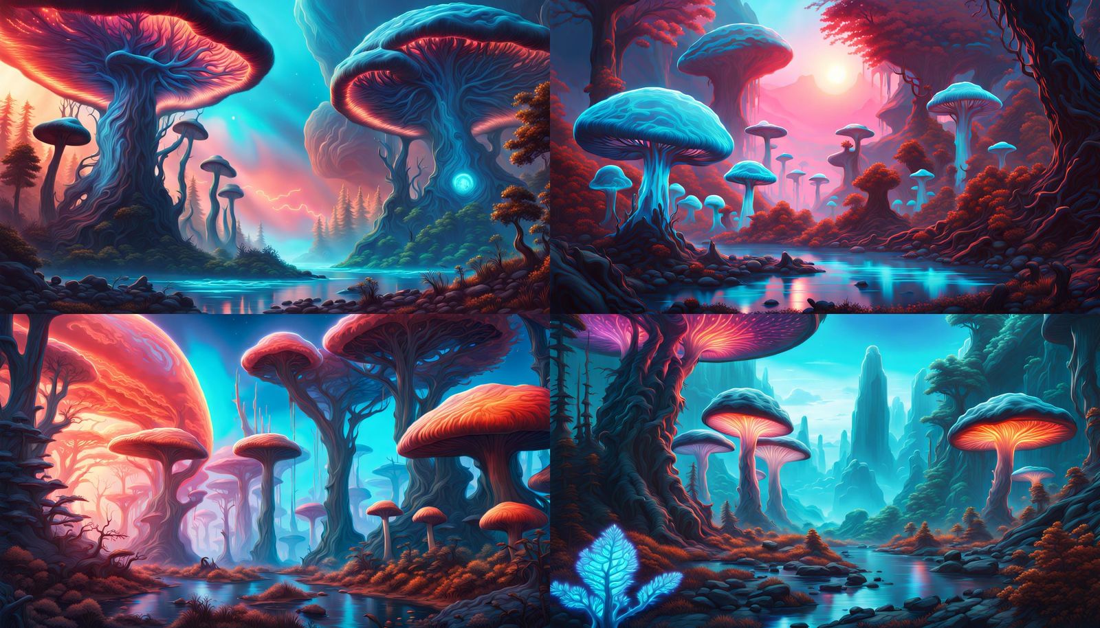 Hyper realistic, splash art, concept art of an alien planet made of ...