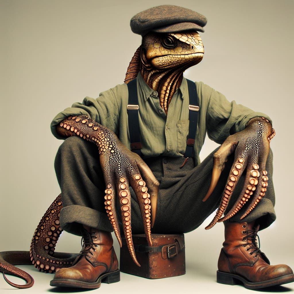 Alien worker - AI Generated Artwork - NightCafe Creator