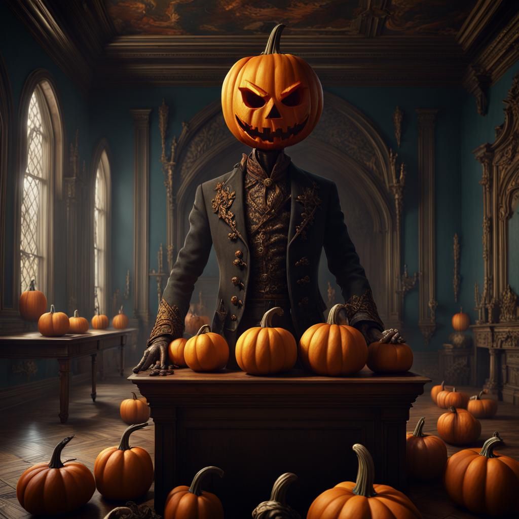 A Visit to the Pumpkin Patch - AI Generated Artwork - NightCafe Creator
