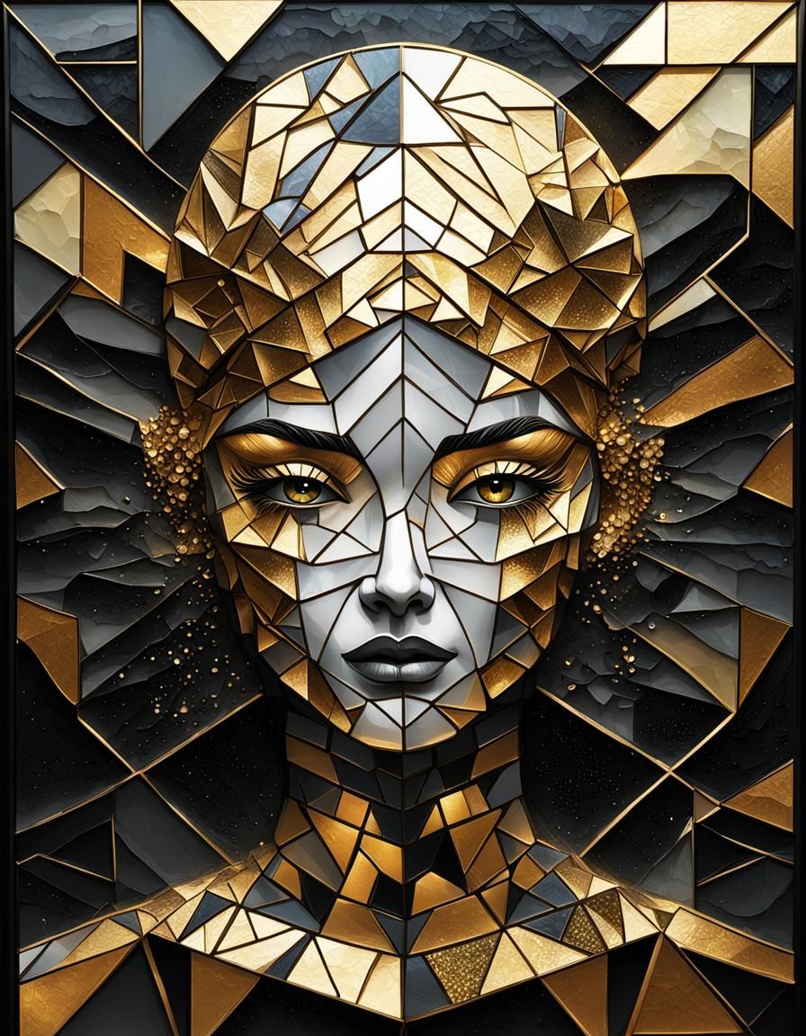 mosaic face - AI Generated Artwork - NightCafe Creator