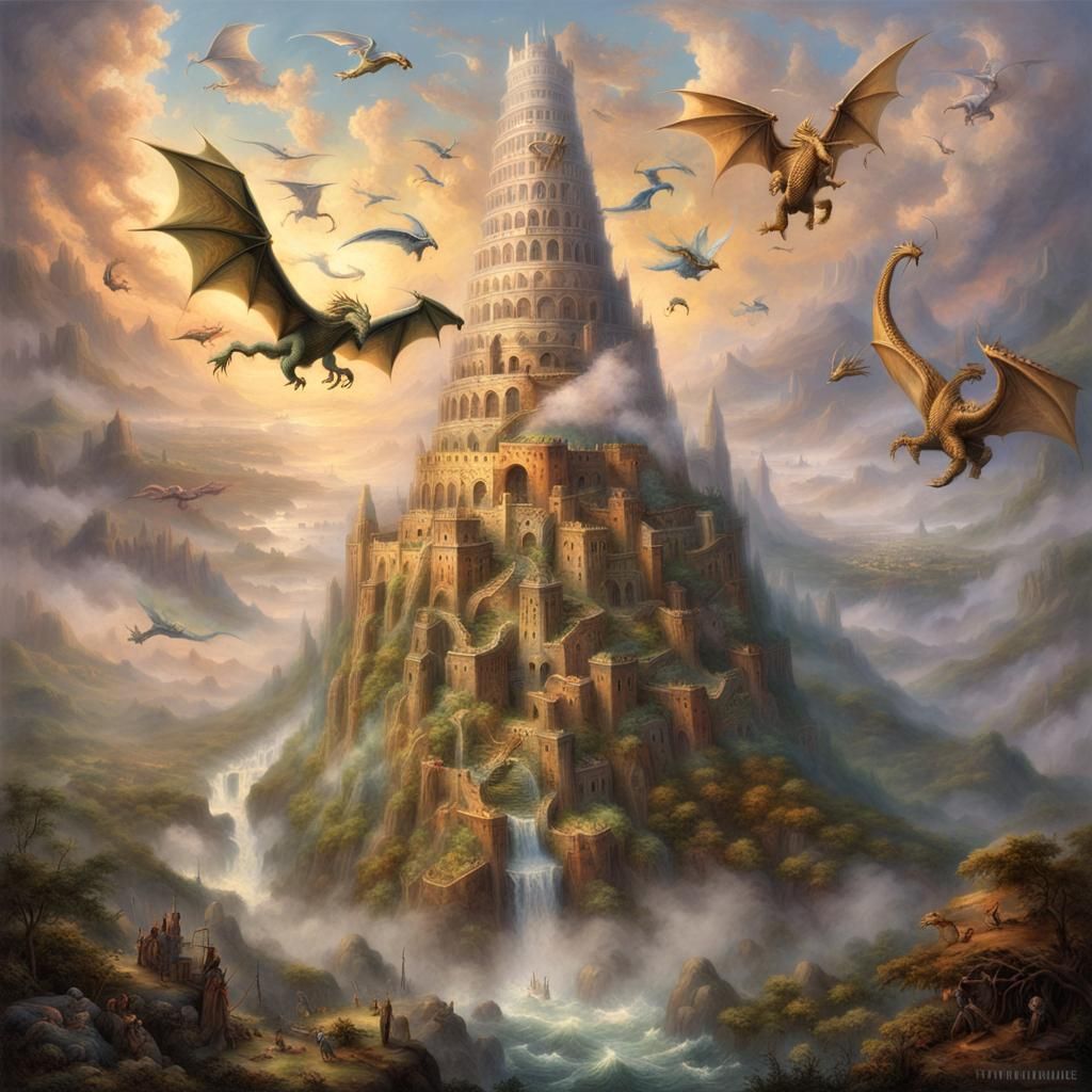 Tower of Babel - AI Generated Artwork - NightCafe Creator