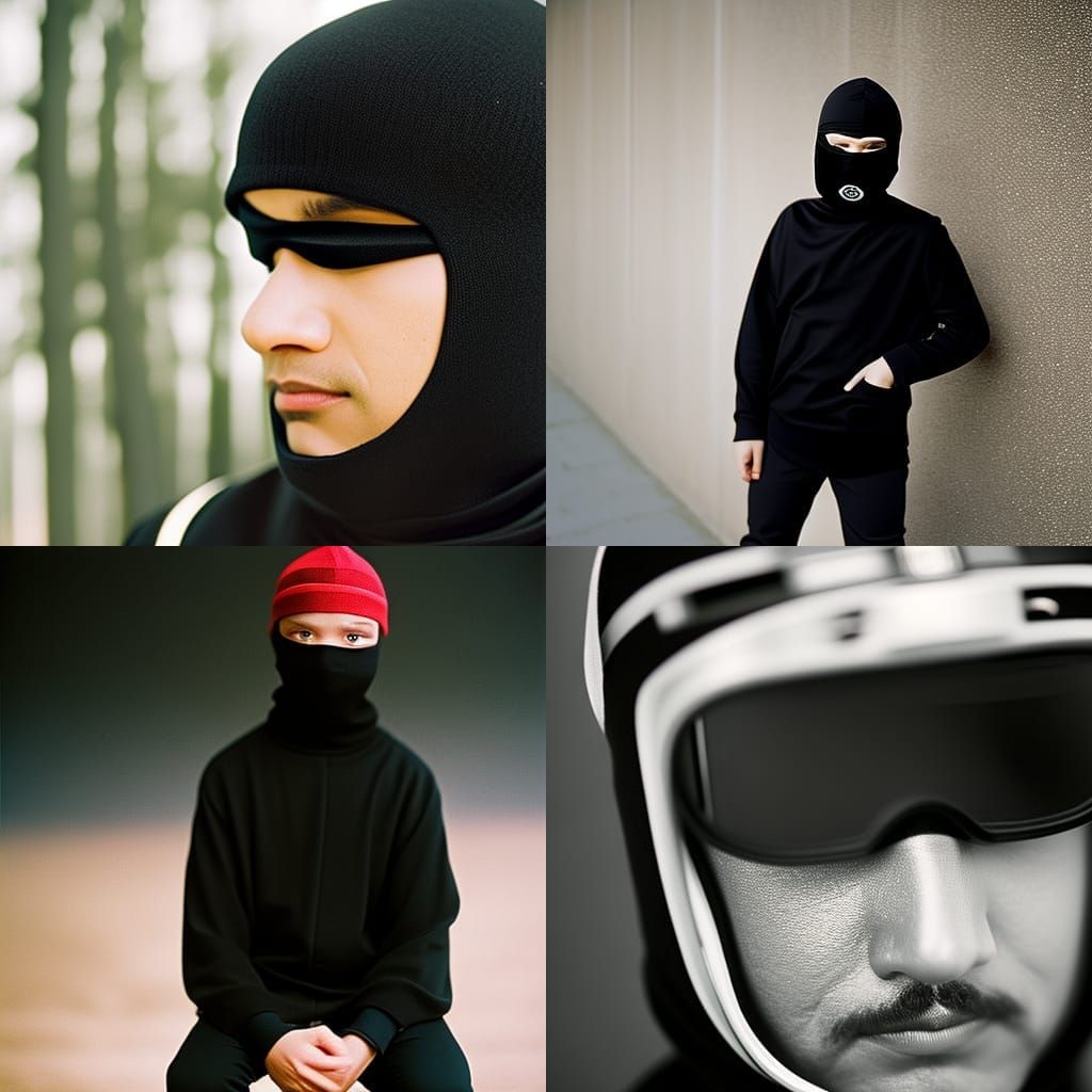 boy wearing black balaclava, hasselblad, dramatic light, kodak portra ...