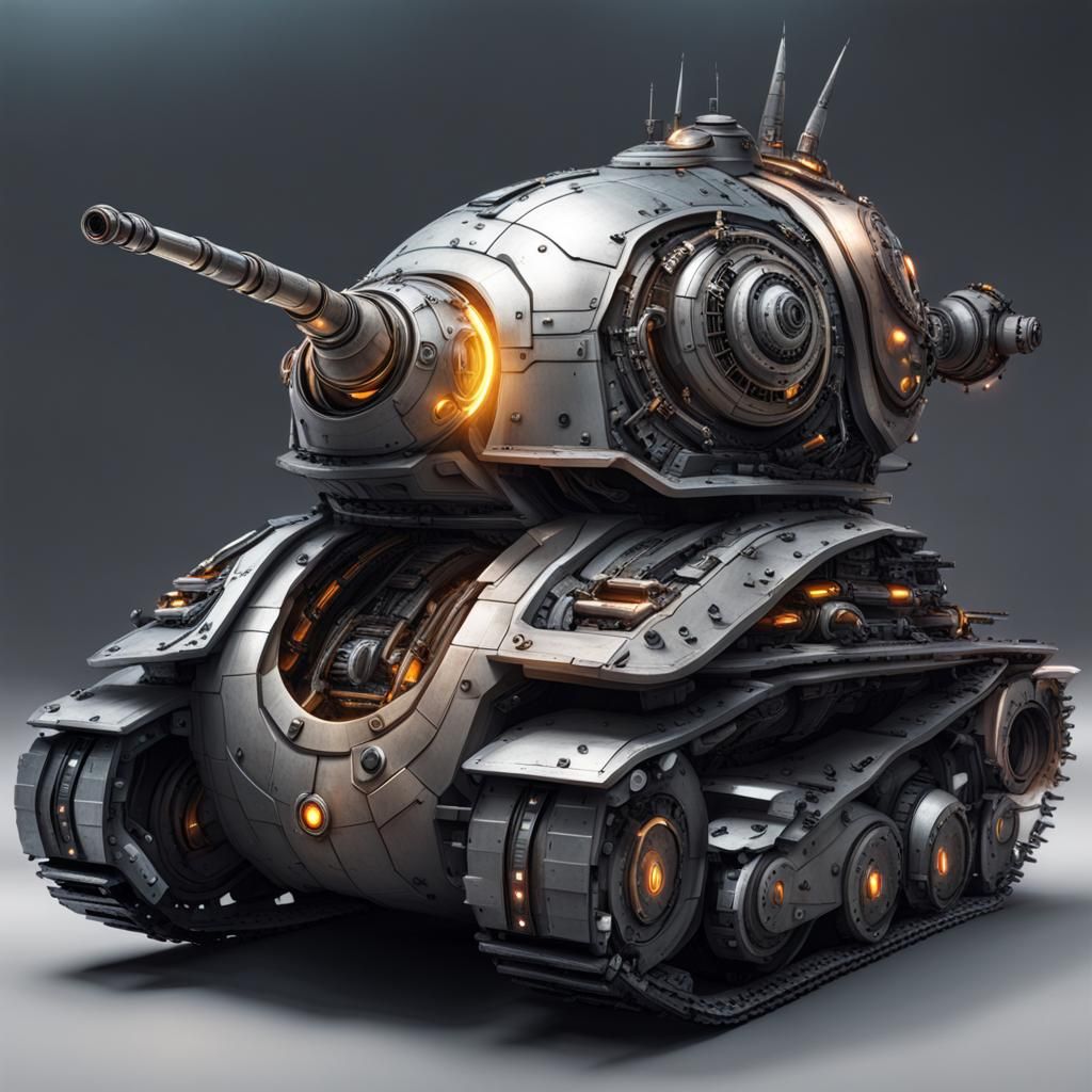 snail shaped war tank - AI Generated Artwork - NightCafe Creator