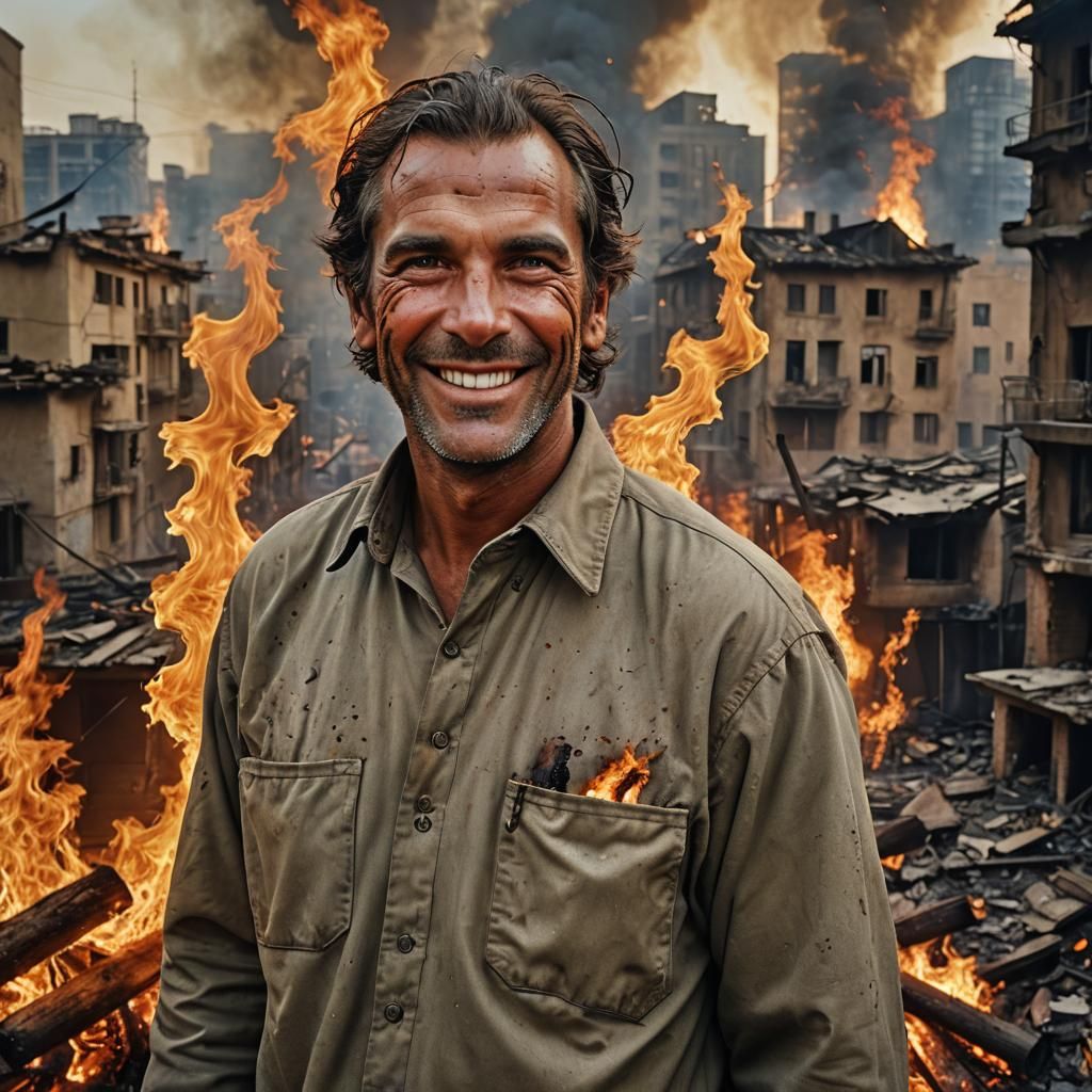 "Another good job", thinks Arson Arsonious proudly - AI Generated ...