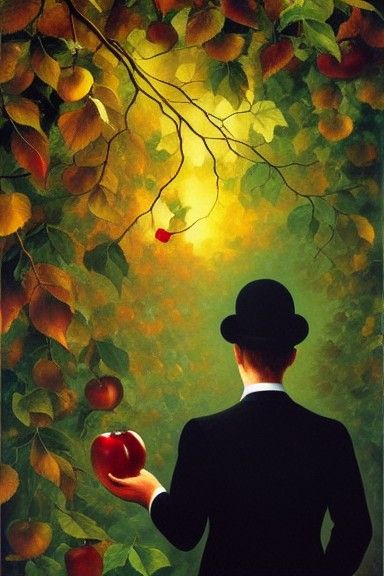 The apple man - AI Generated Artwork - NightCafe Creator