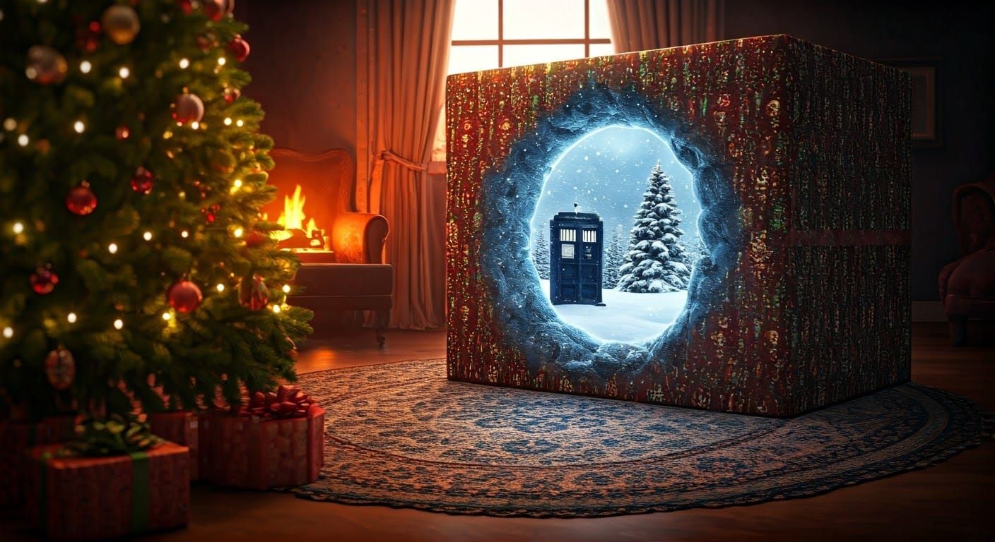 Best Doctor Who present ever - Surreal Christmas Scene with ...