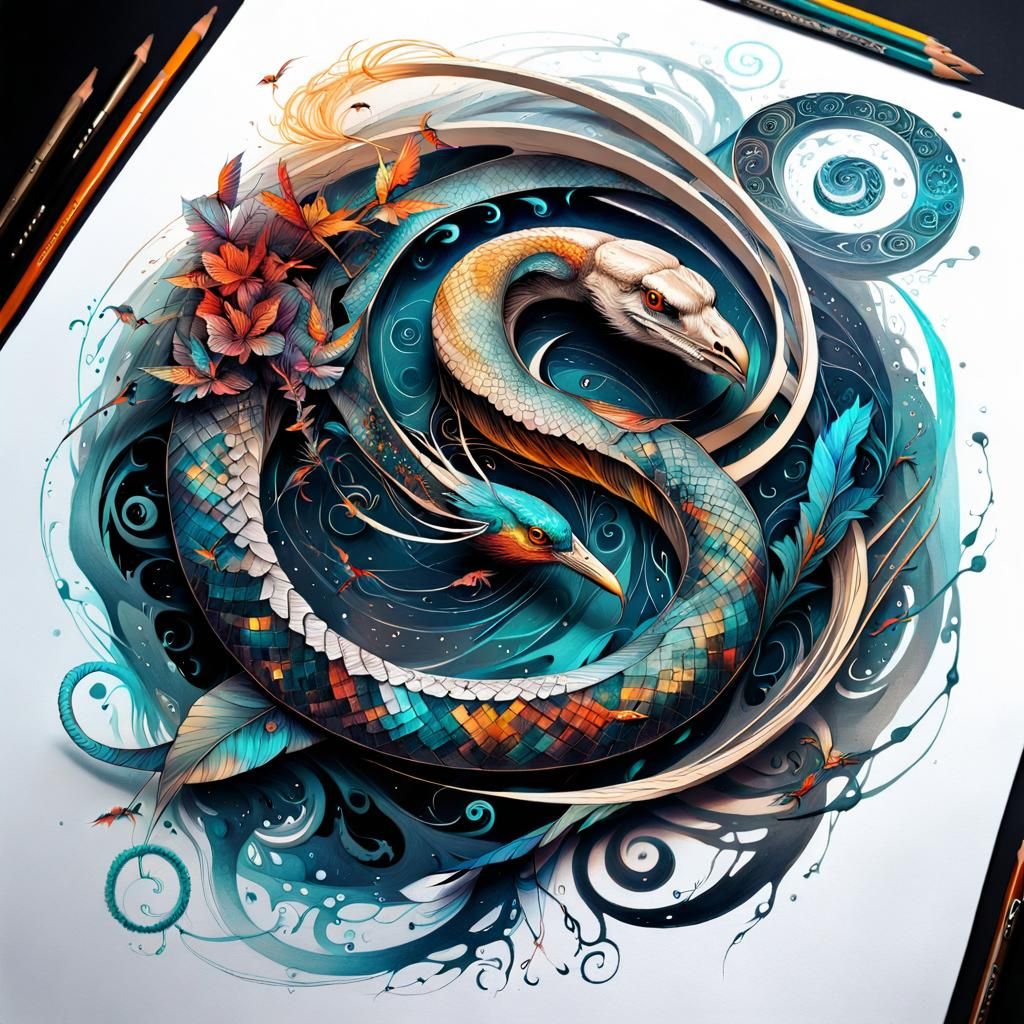 snake art - AI Generated Artwork - NightCafe Creator