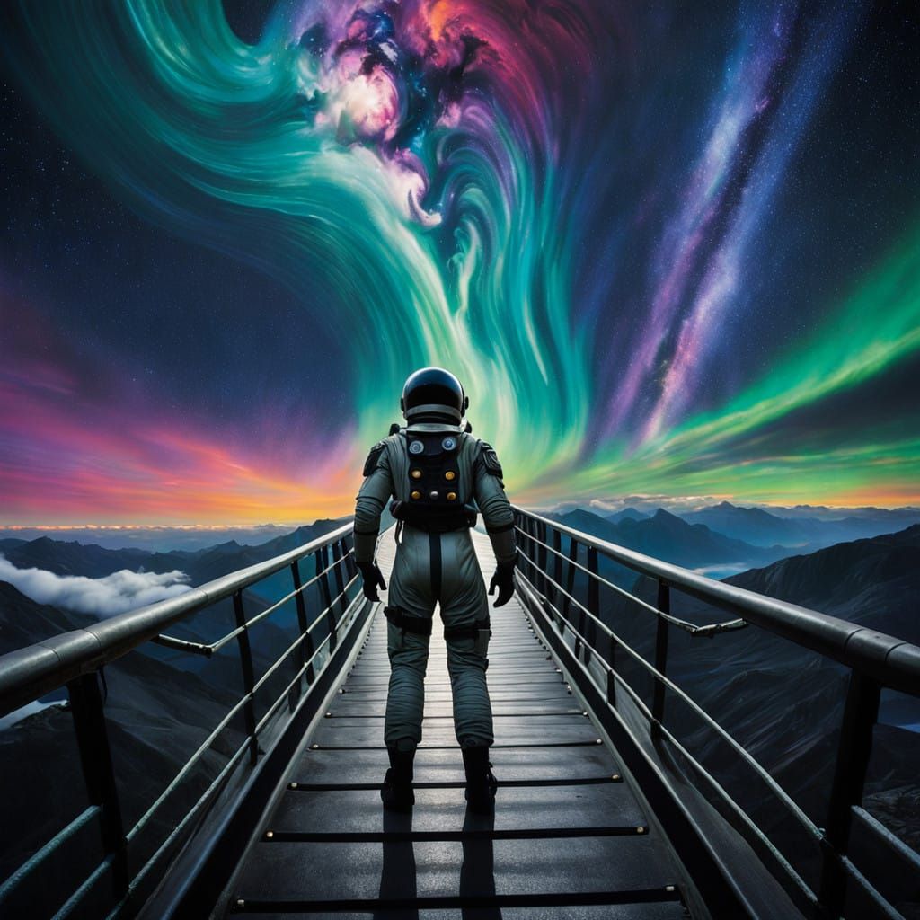 Edvard Munch’s Galaxy - A Cosmic Figure in Agony