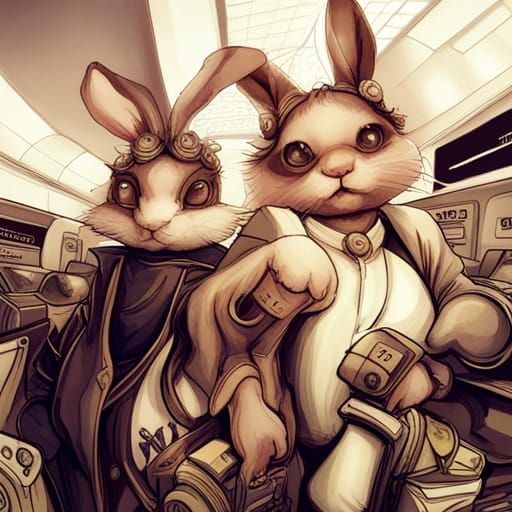 Boss Bunny Energy II - AI Generated Artwork - NightCafe Creator