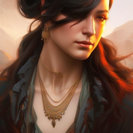Fantasy Portrait #42 - AI Generated Artwork - NightCafe Creator