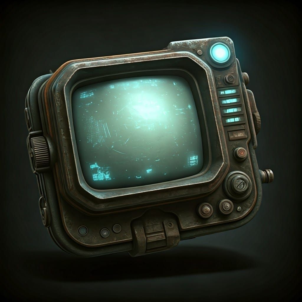 Pipboy 1 - Cybernetic Wrist Computer in Retro-Futuristic Sty...