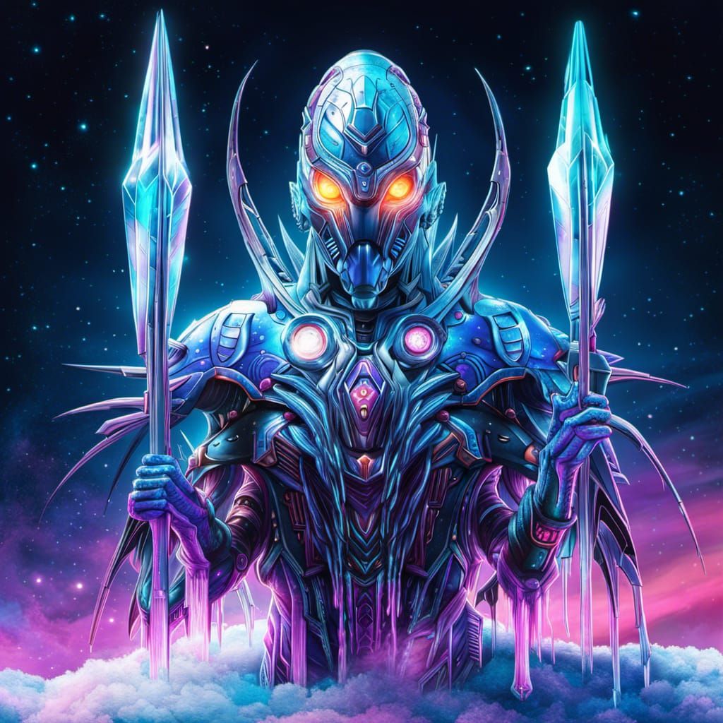 cyborg alien deity - AI Generated Artwork - NightCafe Creator