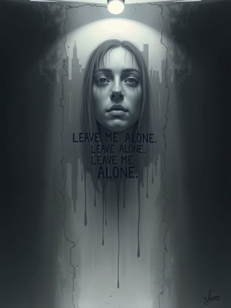 Disturbing Portrait in Grotesque Realism Style - AI Art