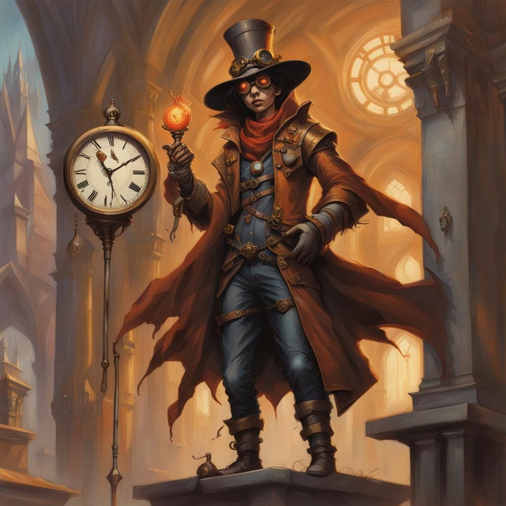 Steampunk mage - AI Generated Artwork - NightCafe Creator