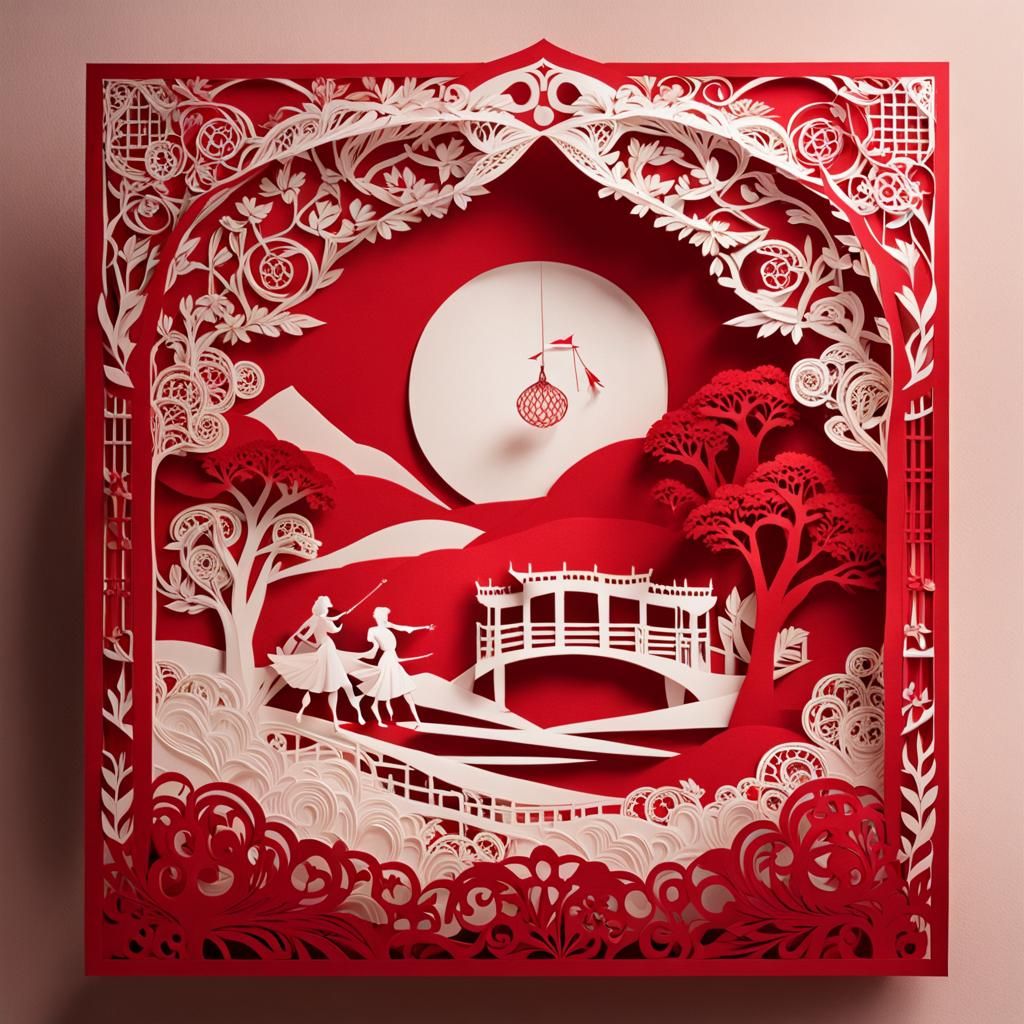 Red thread legend - AI Generated Artwork - NightCafe Creator