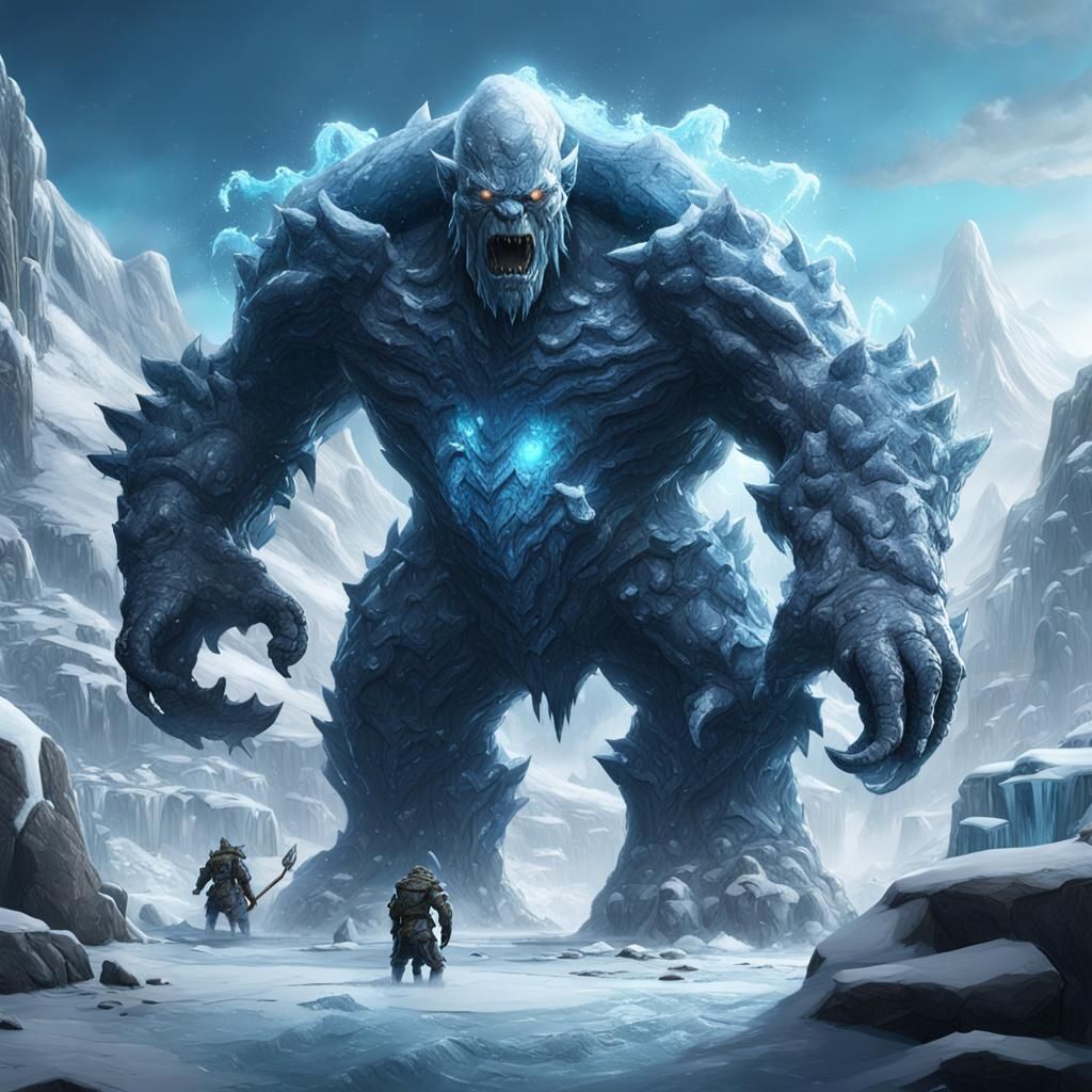 Frost Giant - AI Generated Artwork - NightCafe Creator