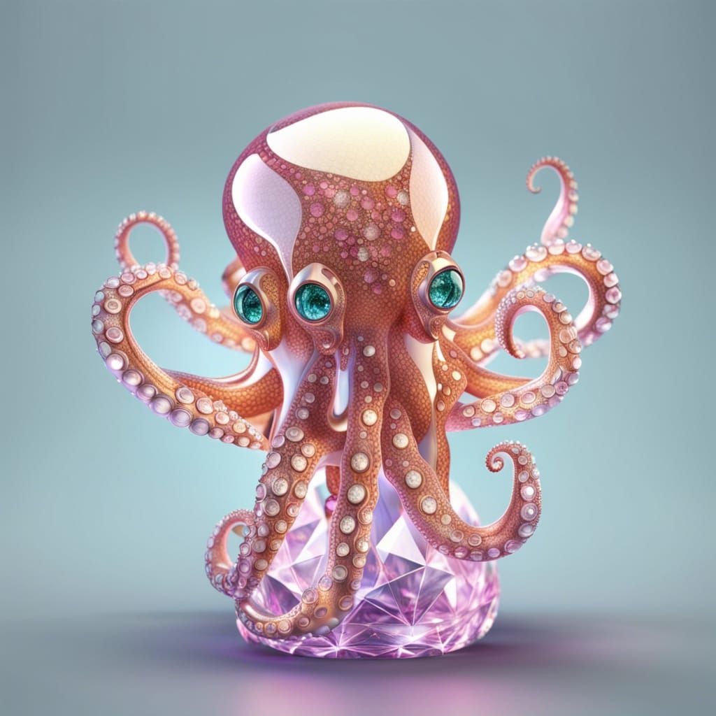 Crystal Octopus - AI Generated Artwork - NightCafe Creator