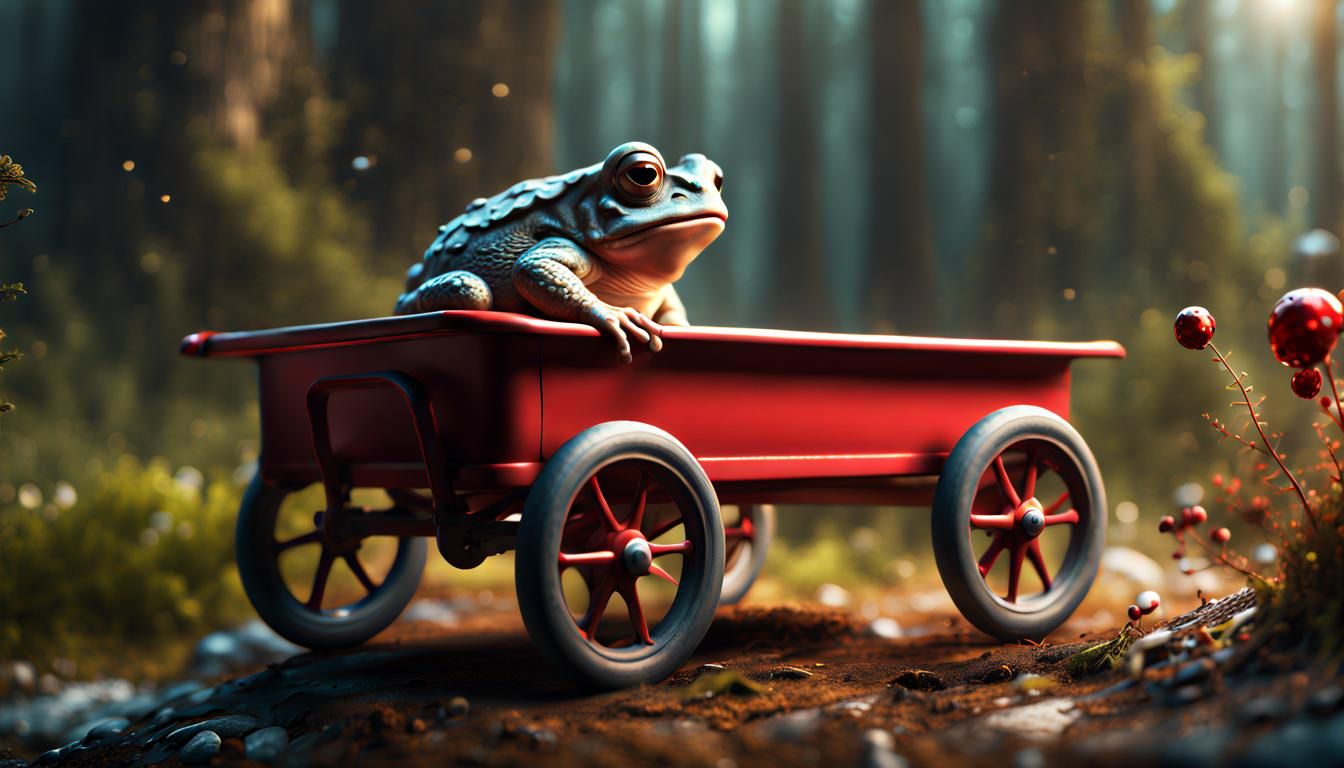A TOAD WAITING TO BE TOWED - AI Generated Artwork - NightCafe Creator