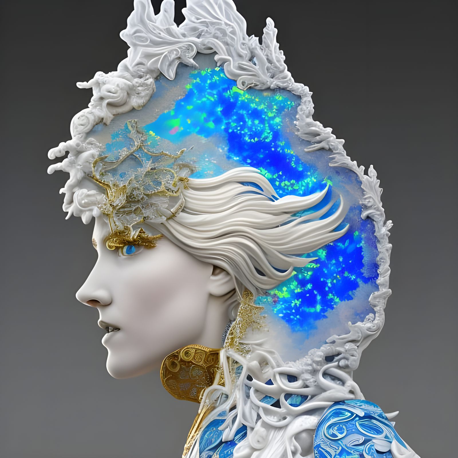 The White Phoenix Queen - AI Generated Artwork - NightCafe Creator