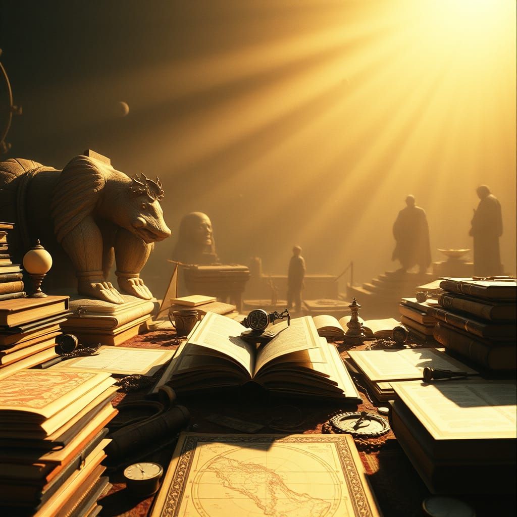 Ethereal Cinema of Omniscience: A Golden Tapestry ... - AI Art