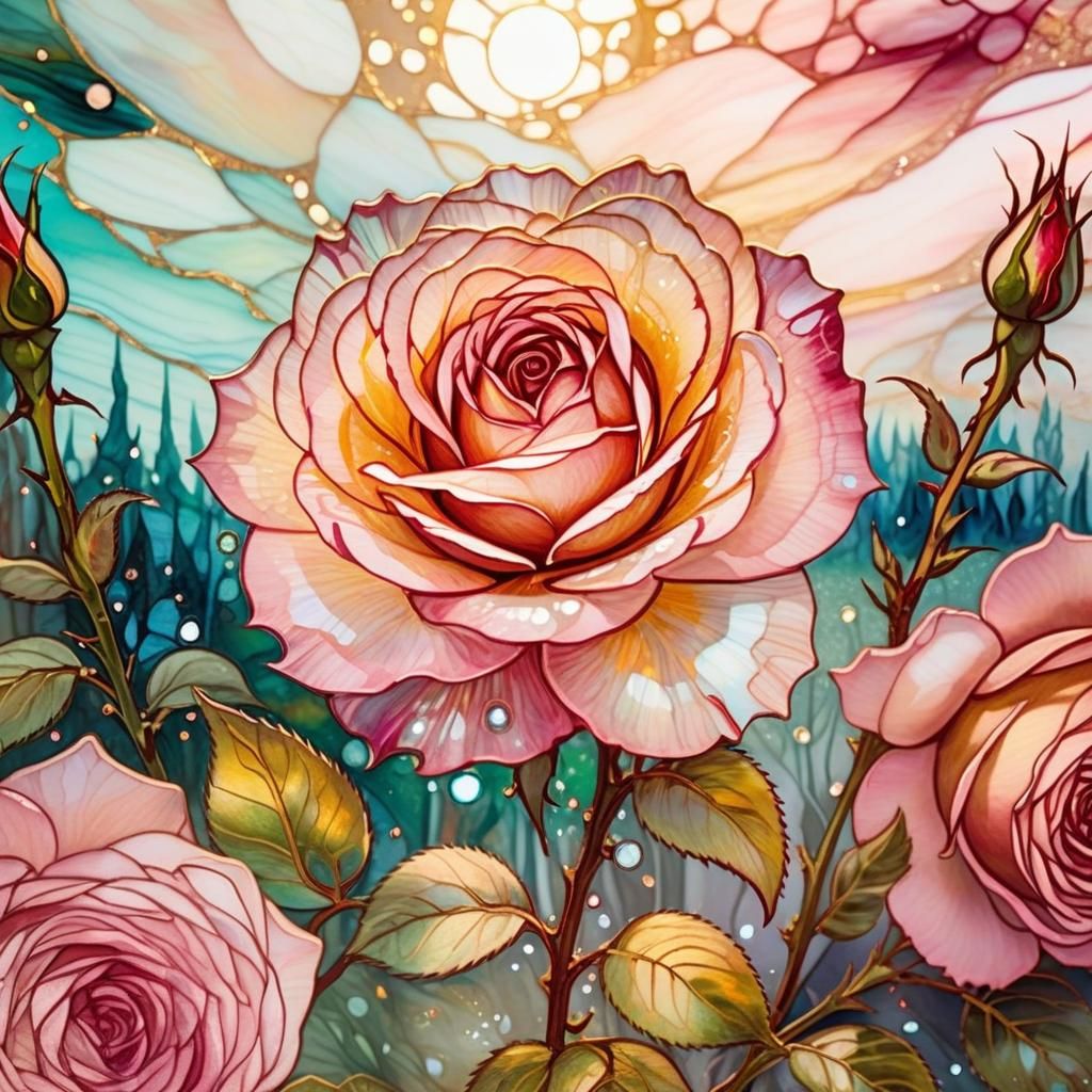 Buds and Blooms - AI Generated Artwork - NightCafe Creator