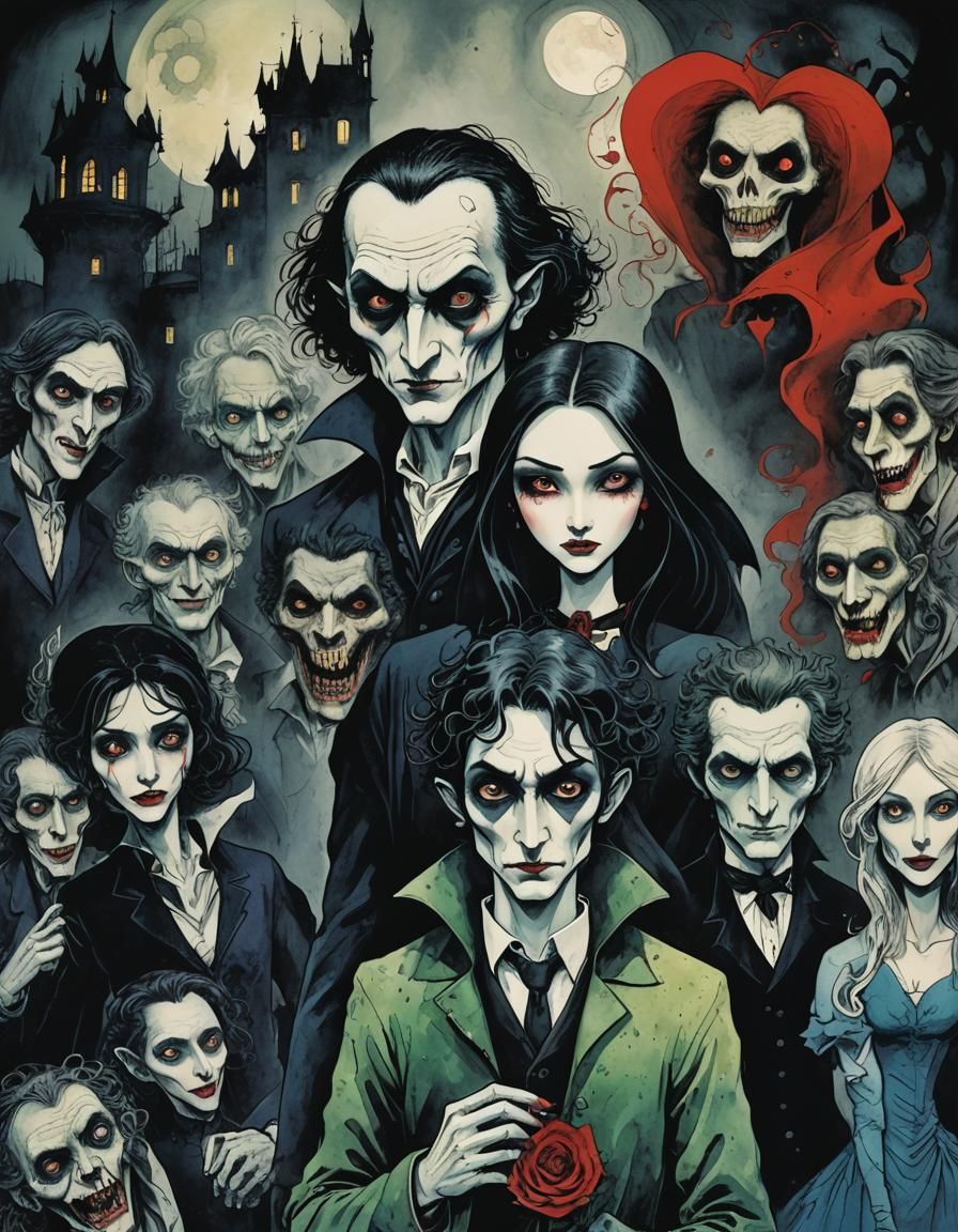 Vampire community - AI Generated Artwork - NightCafe Creator