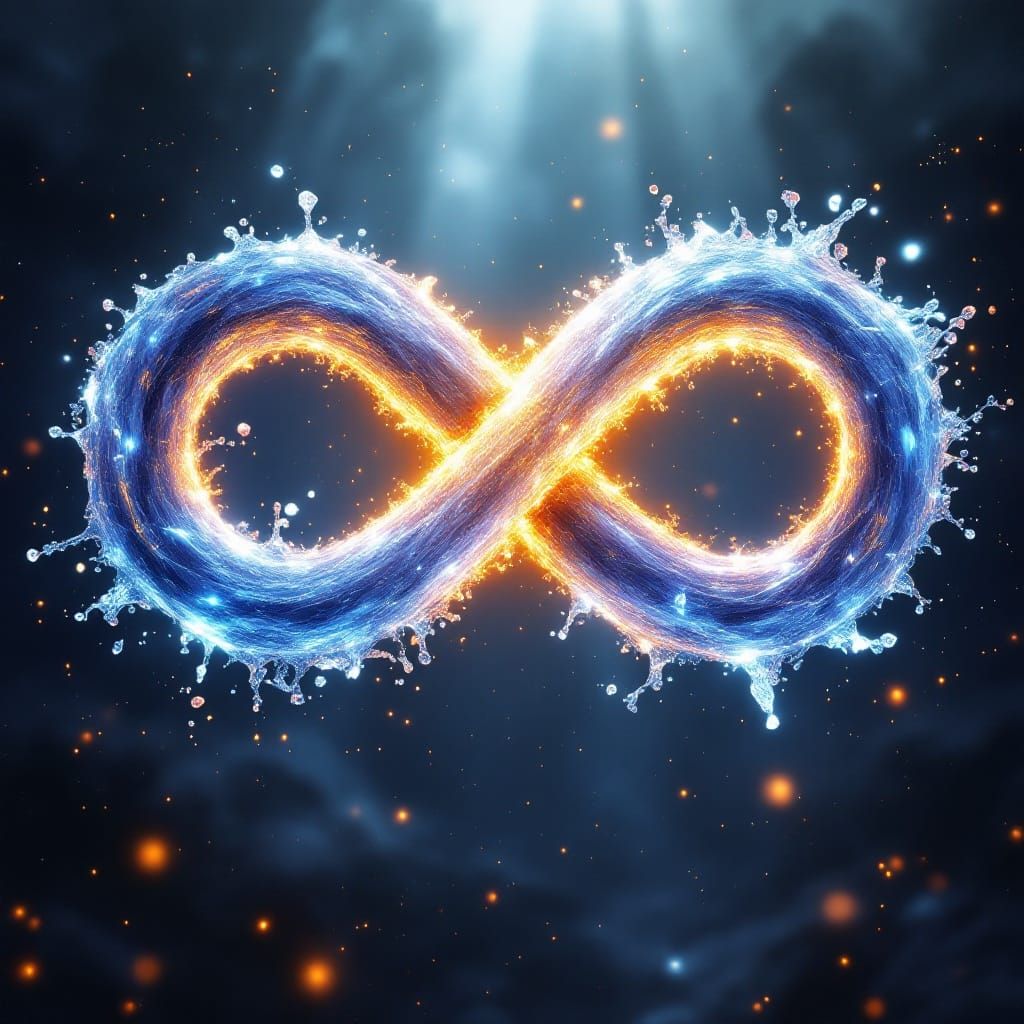 Infinity Track - Majestic Infinity Sign in Ethereal Light