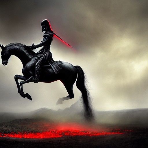 The grim reaper riding into the underworld - AI Generated Artwork ...