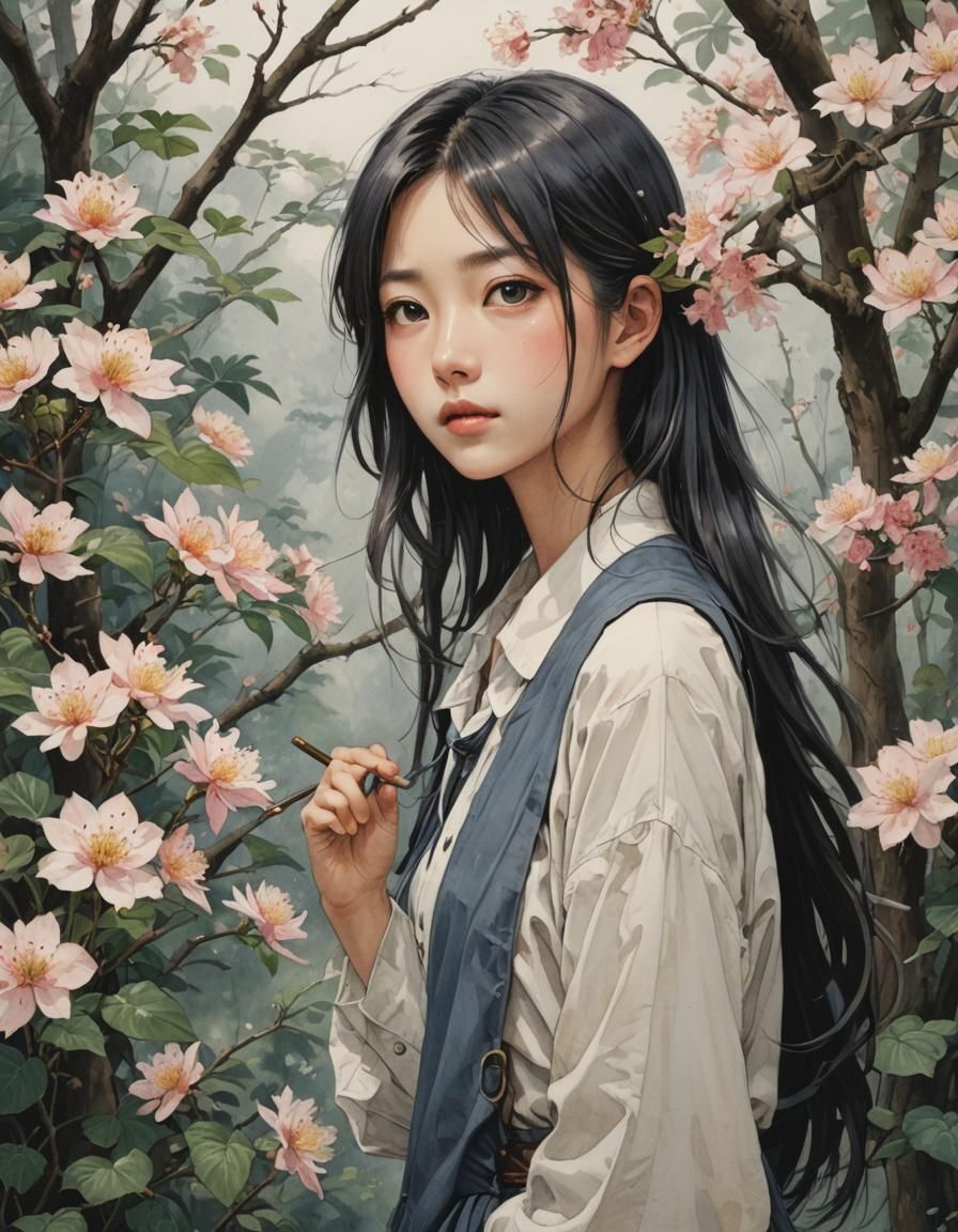 Young Girl - AI Generated Artwork - NightCafe Creator