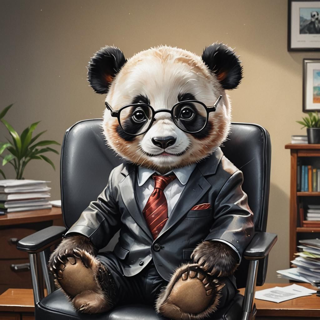 Busy Panda - AI Generated Artwork - NightCafe Creator