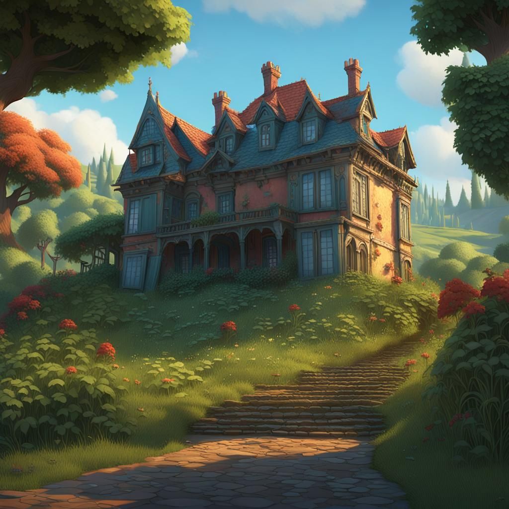 Riddle House. Version 5 - Abandoned Manor Reimagined in Vibr...