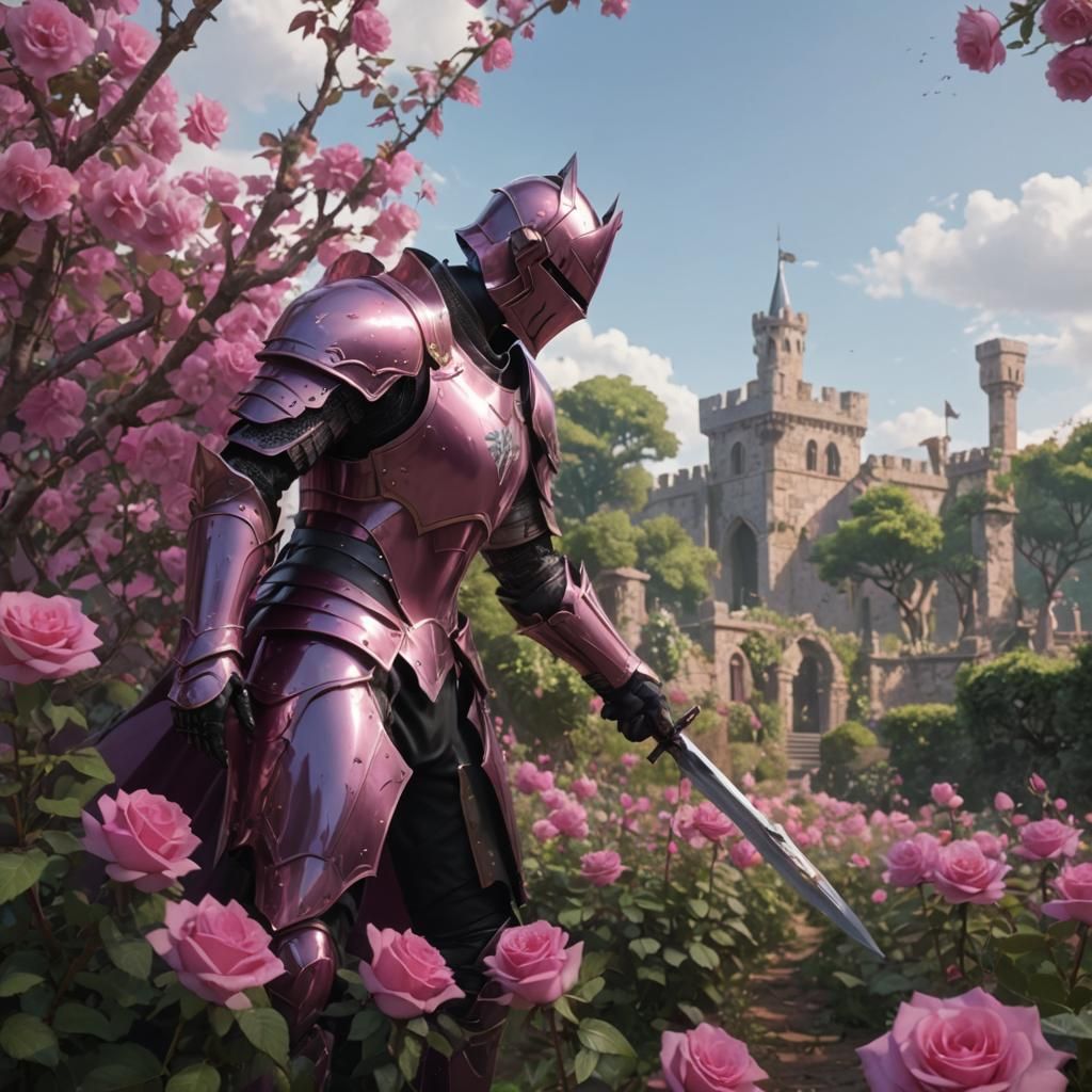 Knight of the roses - AI Generated Artwork - NightCafe Creator