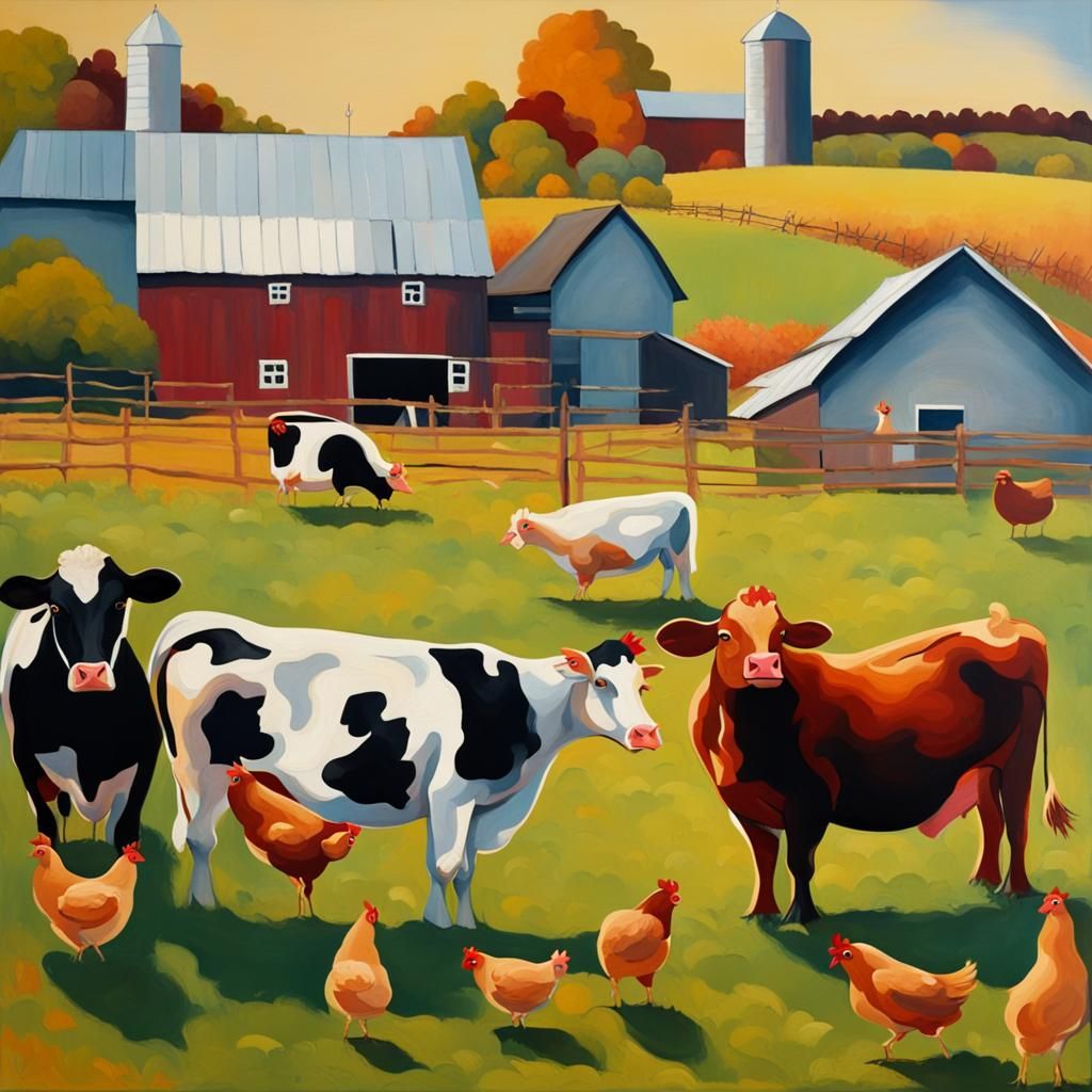 Happy Farming - AI Generated Artwork - NightCafe Creator