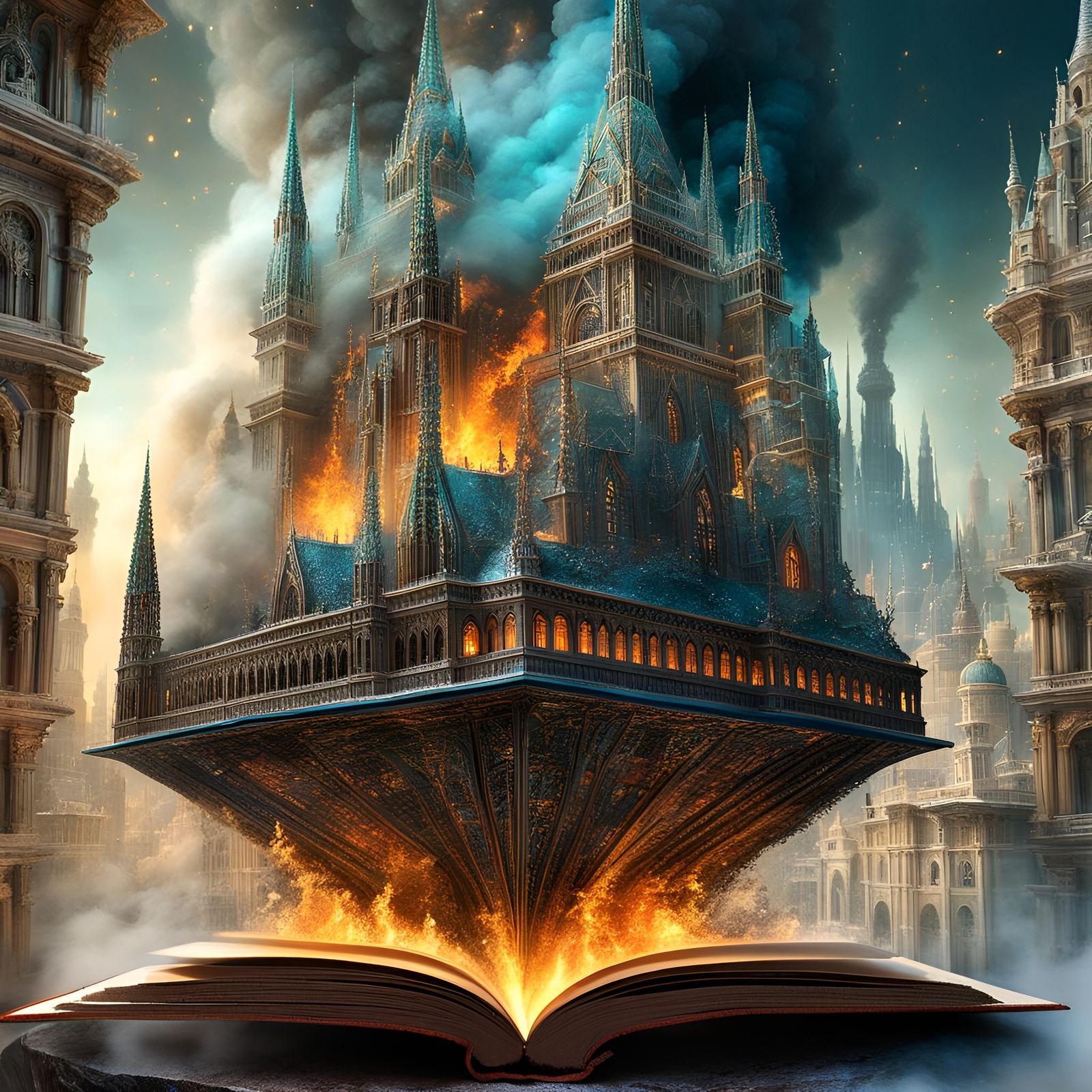 The book enraged with anger. - AI Generated Artwork - NightCafe Creator