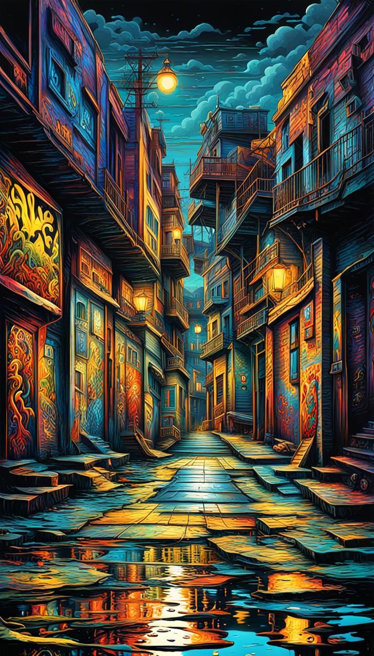 alley - AI Generated Artwork - NightCafe Creator