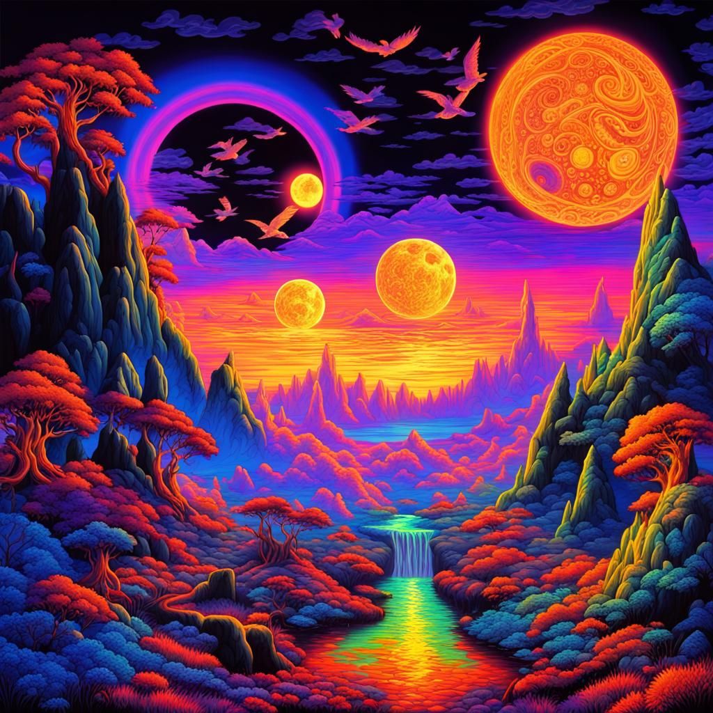 Black light art. - AI Generated Artwork - NightCafe Creator