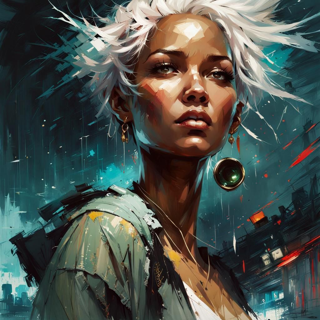 Storm X-men - AI Generated Artwork - NightCafe Creator