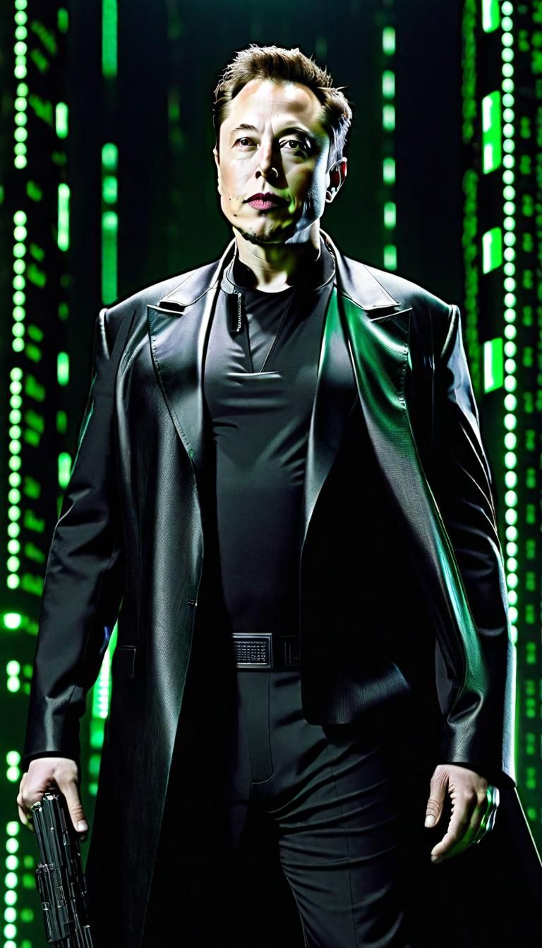 Elon Musk as Neo from The Matrix - AI Generated Artwork - NightCafe Creator