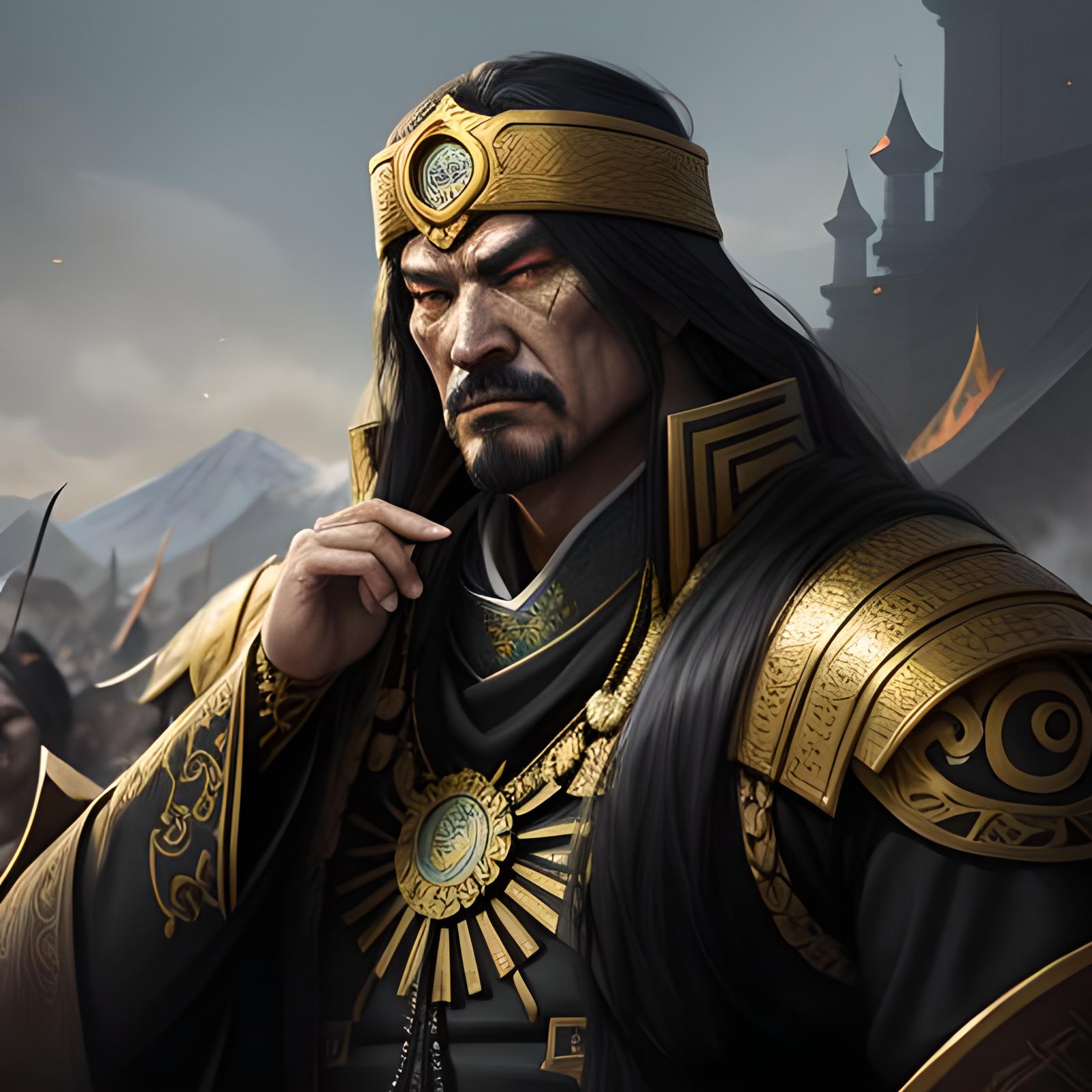 Man In Gold - AI Generated Artwork - NightCafe Creator