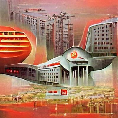 futuristic soviet communist dystopia future - AI Generated Artwork ...