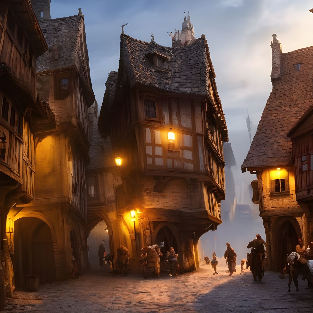 Trading Square - AI Generated Artwork - NightCafe Creator