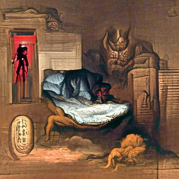 Sleep Paralysis - AI Generated Artwork - NightCafe Creator