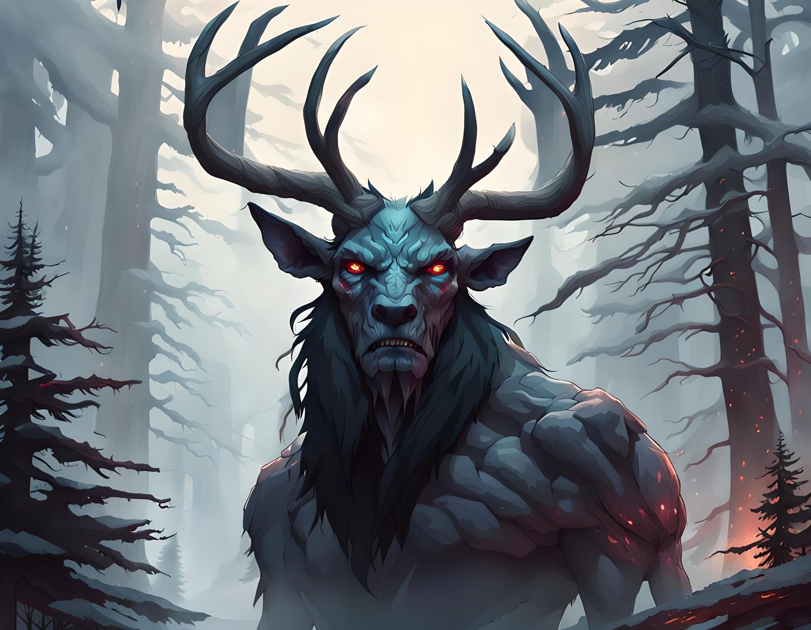 Wendigo: The Flesh-Eating Monster of Native American Myth - AI ...