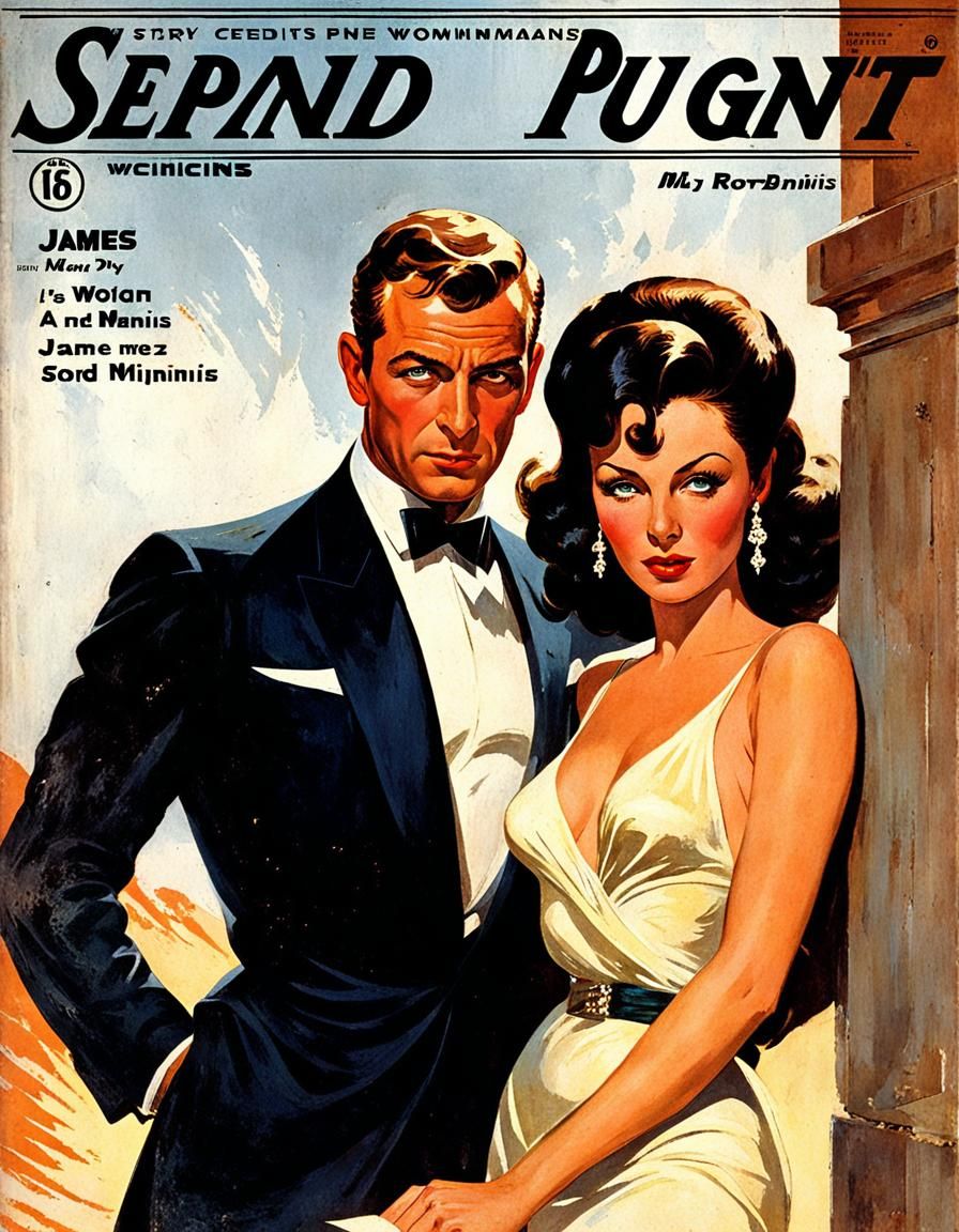 Pulp Spy Cover #20 - AI Generated Artwork - NightCafe Creator